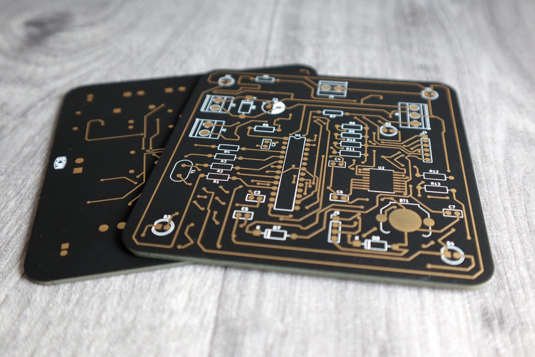 PCB Coasters, Set of 2. Available in Black, Blue, Purple or White ...