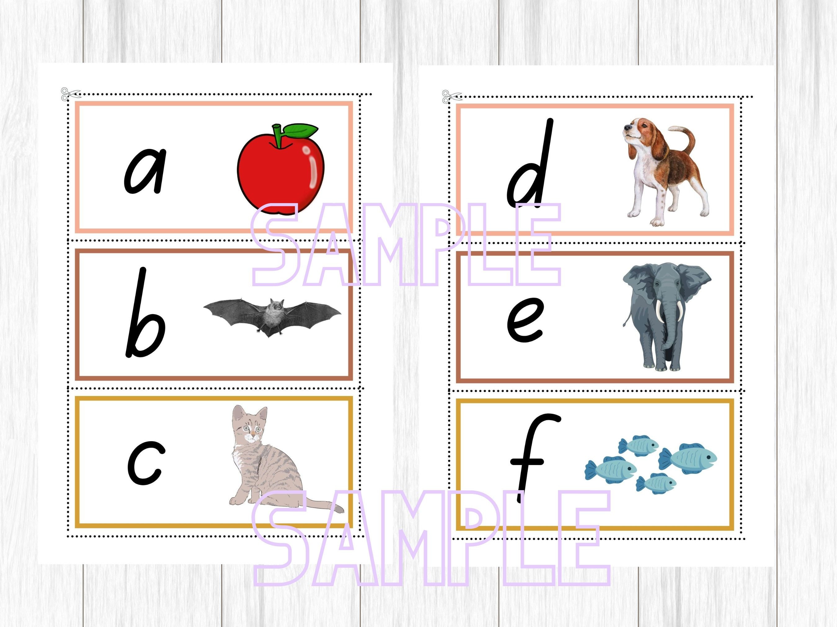 Manuscript Font Letter Sound Cards, Letter Sounds, Alphabet Letter ...