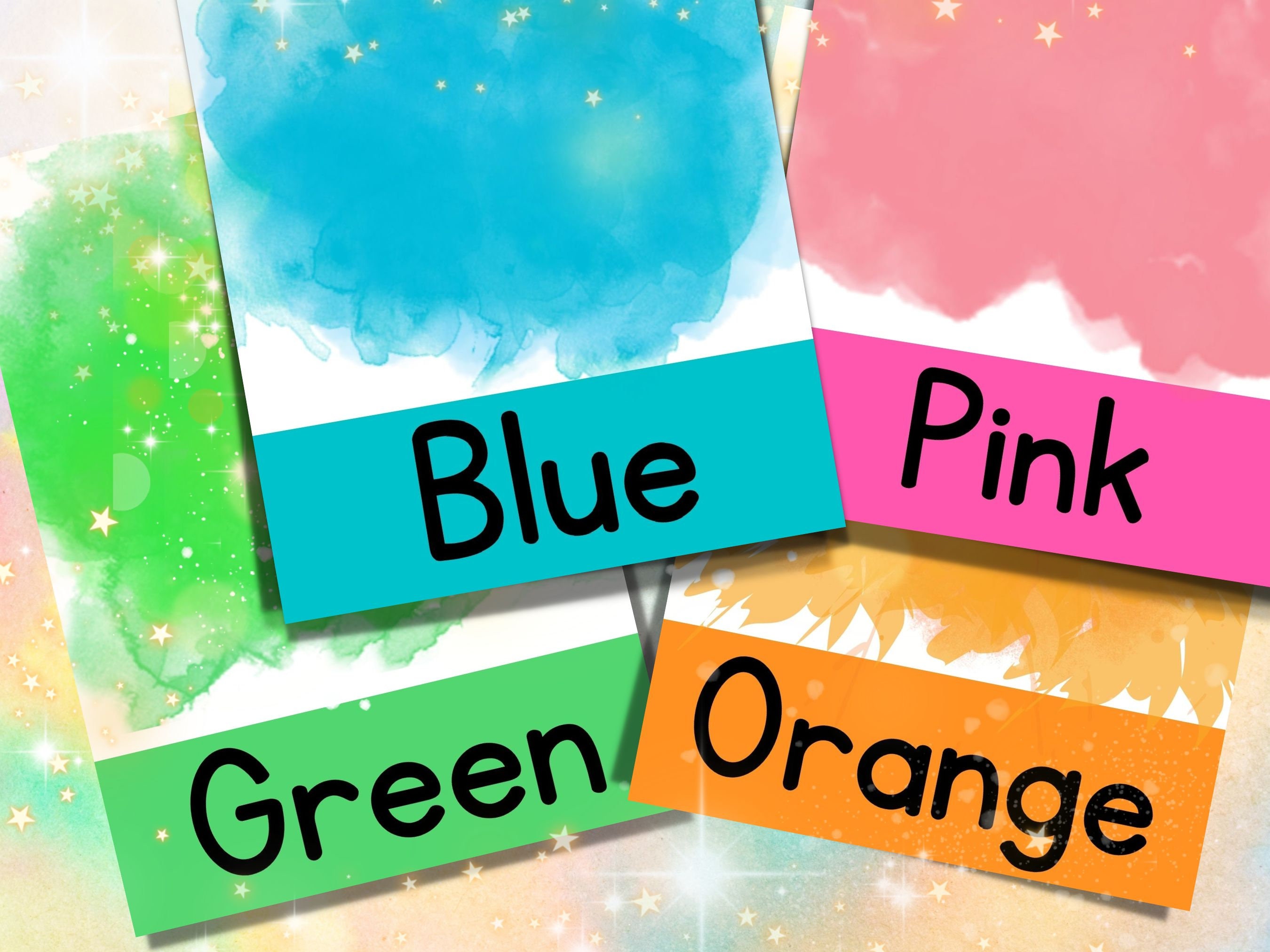 Colour Flash Cards, Color Flash Cards, Colour Posters, Learning Colours ...