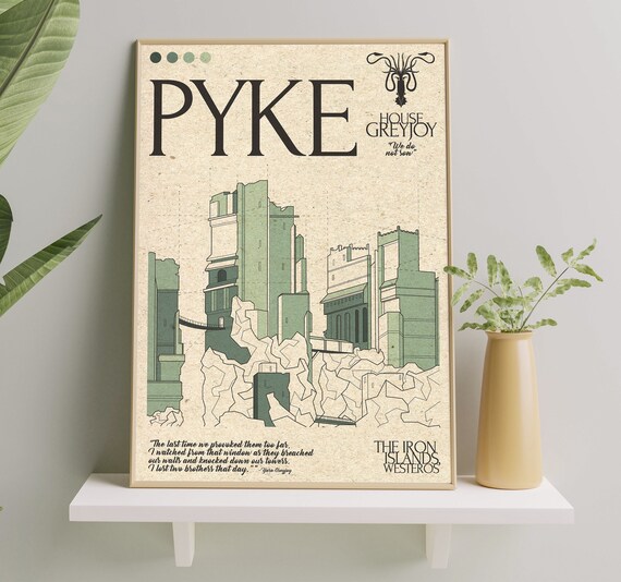 Pyke Poster the Iron Islands Print Westeros Wall Decor - Etsy