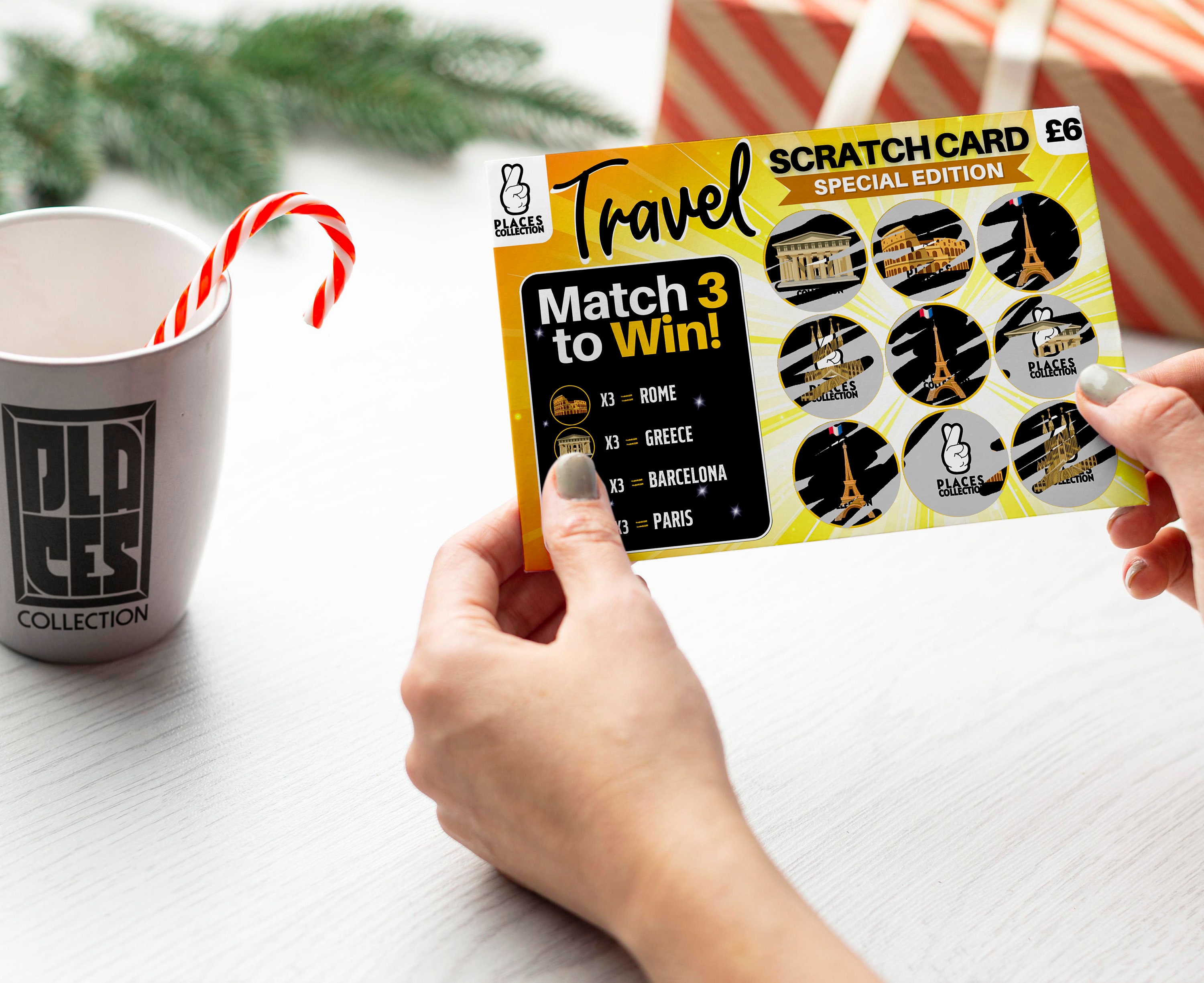 Travel Scratch Card Travel Gift Holiday Reveal Custom - Etsy UK