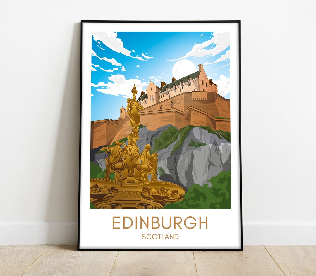 Edinburgh Wall Art Print | Travel Poster | Edinburgh Print | Travelling ...