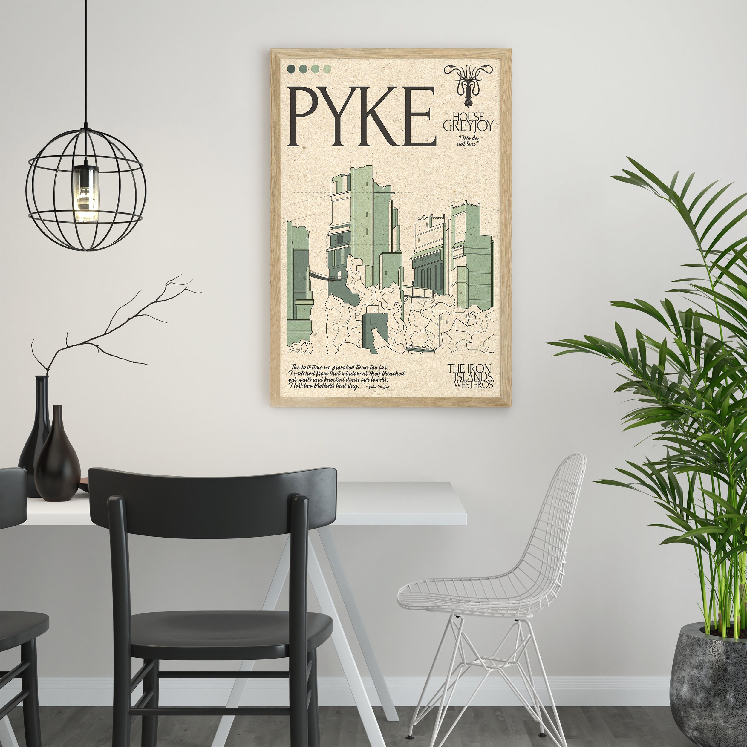 Pyke Poster the Iron Islands Print Westeros Wall Decor - Etsy