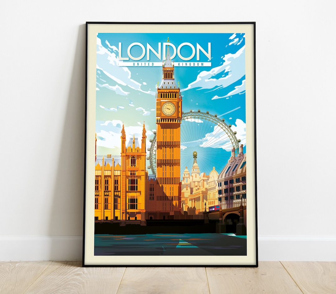 London Wall Art Print London Poster United Kingdom Poster - Etsy UK