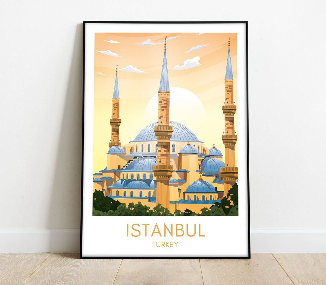 Istanbul Wall Art Print Turkey Poster Istanbul Poster - Etsy UK