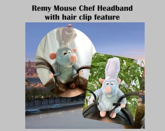 Ratatouille, Little Chef, Remy Inspired Mickey Minnie Ears - Etsy