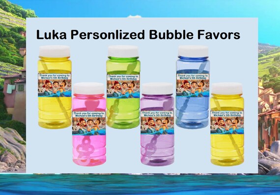 Personalized Luca Bubble Favors Favors Bubble Favors Boy | Etsy