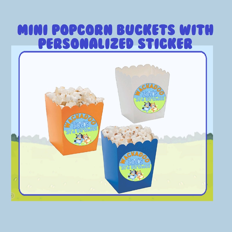 Bluey Popcorn - Etsy