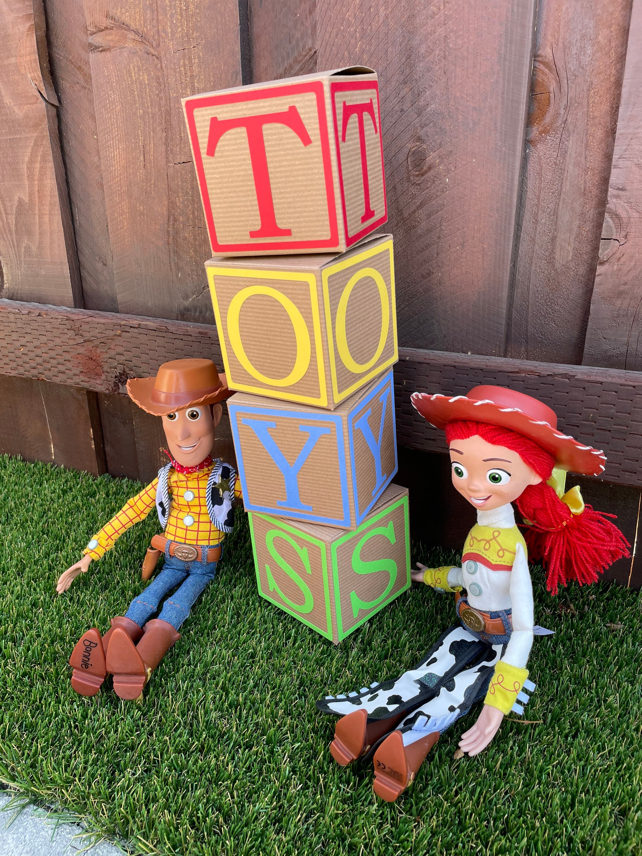 4 X 4 X 4 Toy Story Alphabet Block Custom - Etsy