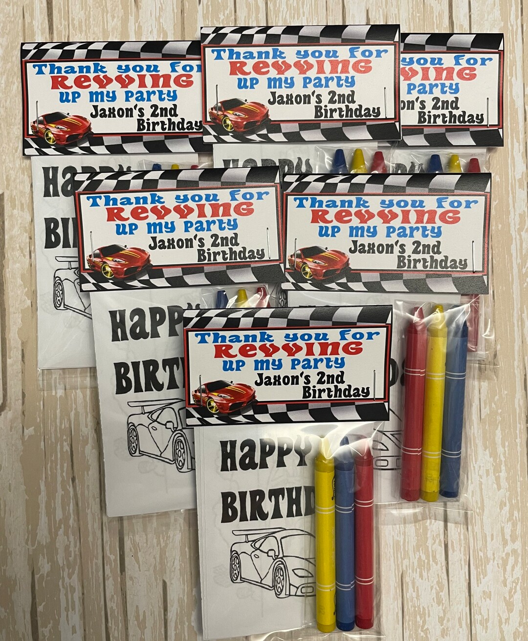 Personalized Color Favors ~ Race Birthday ~ Favors ~ Crayon Favors ...