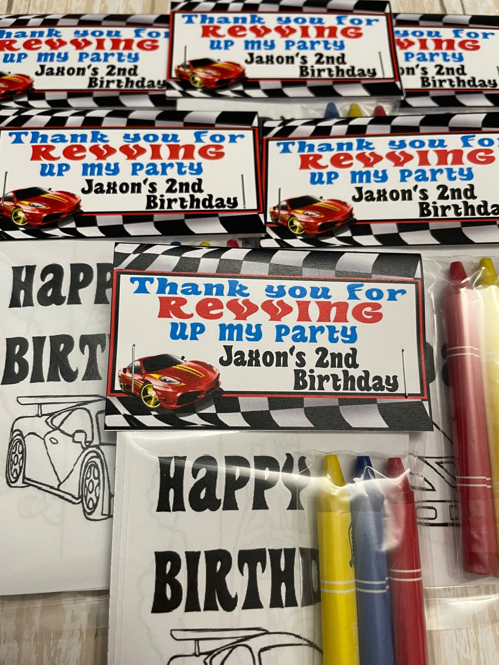 Personalized Color Favors Race Birthday Favors Crayon - Etsy