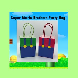Super Mario Brothers Party Bag ~ Mario Brothers Birthday Party ~ Mario ...