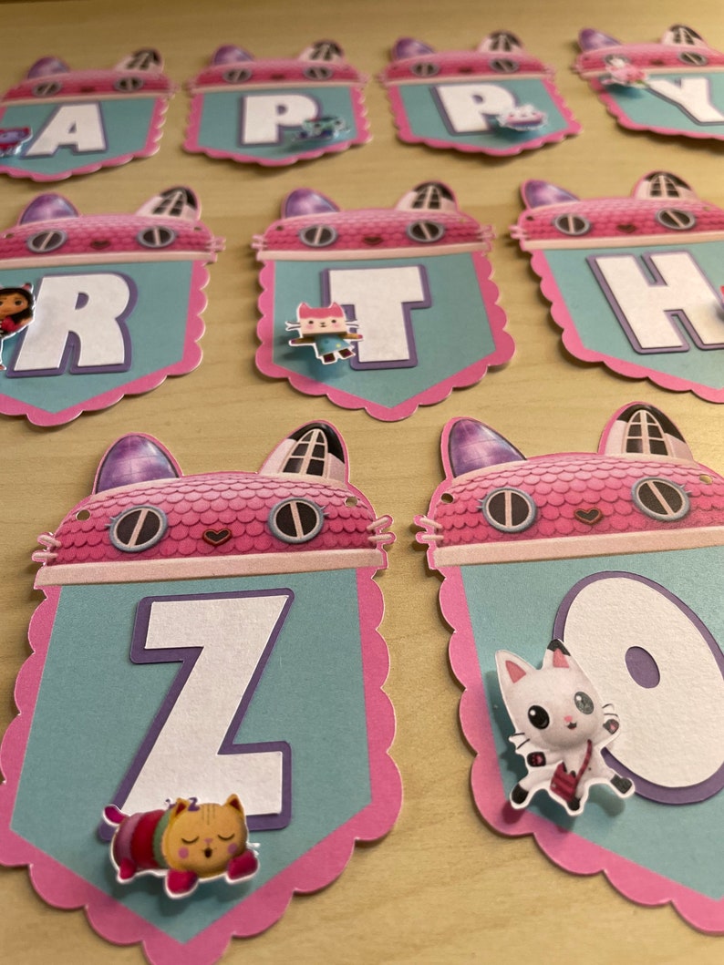 Gabby's Dollhouse Birthday Banner Personalized - Etsy