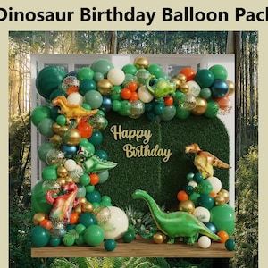 Awesome Dinosaur Balloon Set ~ Dinosaur Balloon Favors ~ Jurassic Park Jurassic World ~ Birthday ...