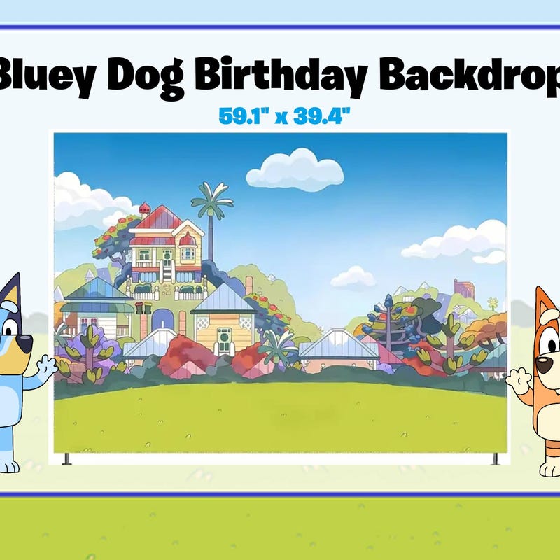 Bluey Backdrop - Etsy