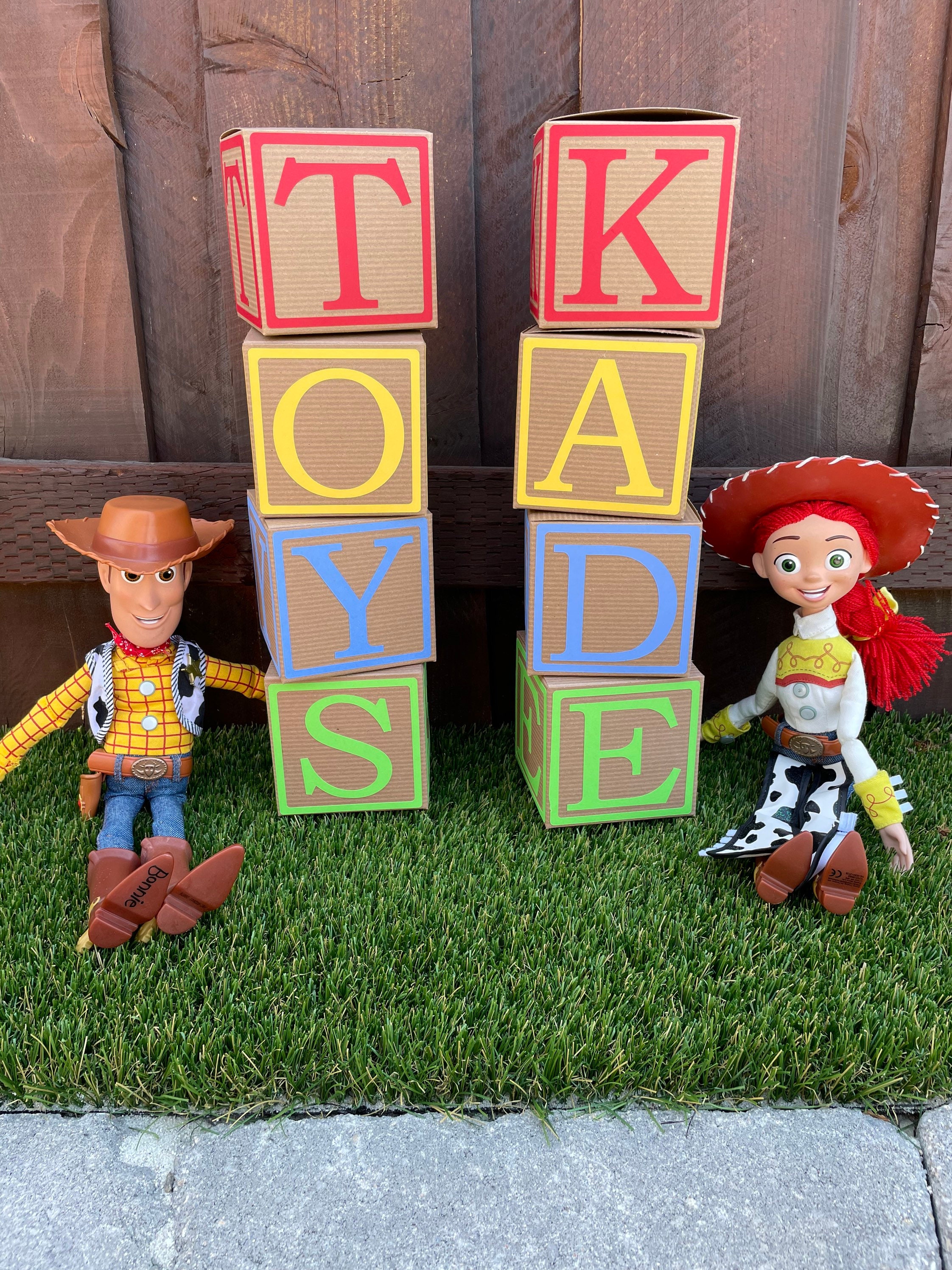 4 X 4 X 4 Toy Story Alphabet Block Custom - Etsy