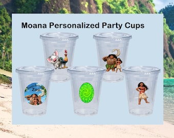 Moana Plastic Cups - Etsy