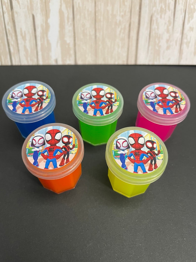 Spidey and His Amazing Friends Slime Favors Favors Slime - Etsy