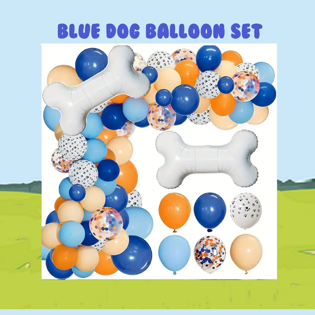Adorable Dog Paw Balloon Set Inspired Blue Favors Balloon Favors Boy or ...