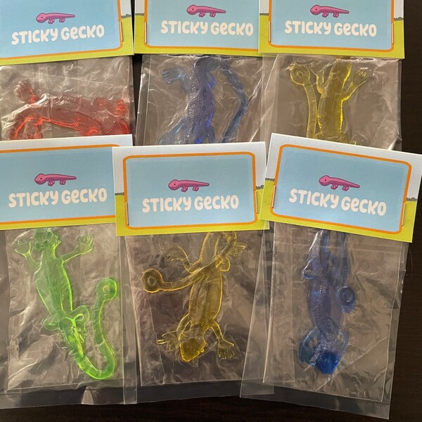 Sticky Gecko Party Favor - Etsy