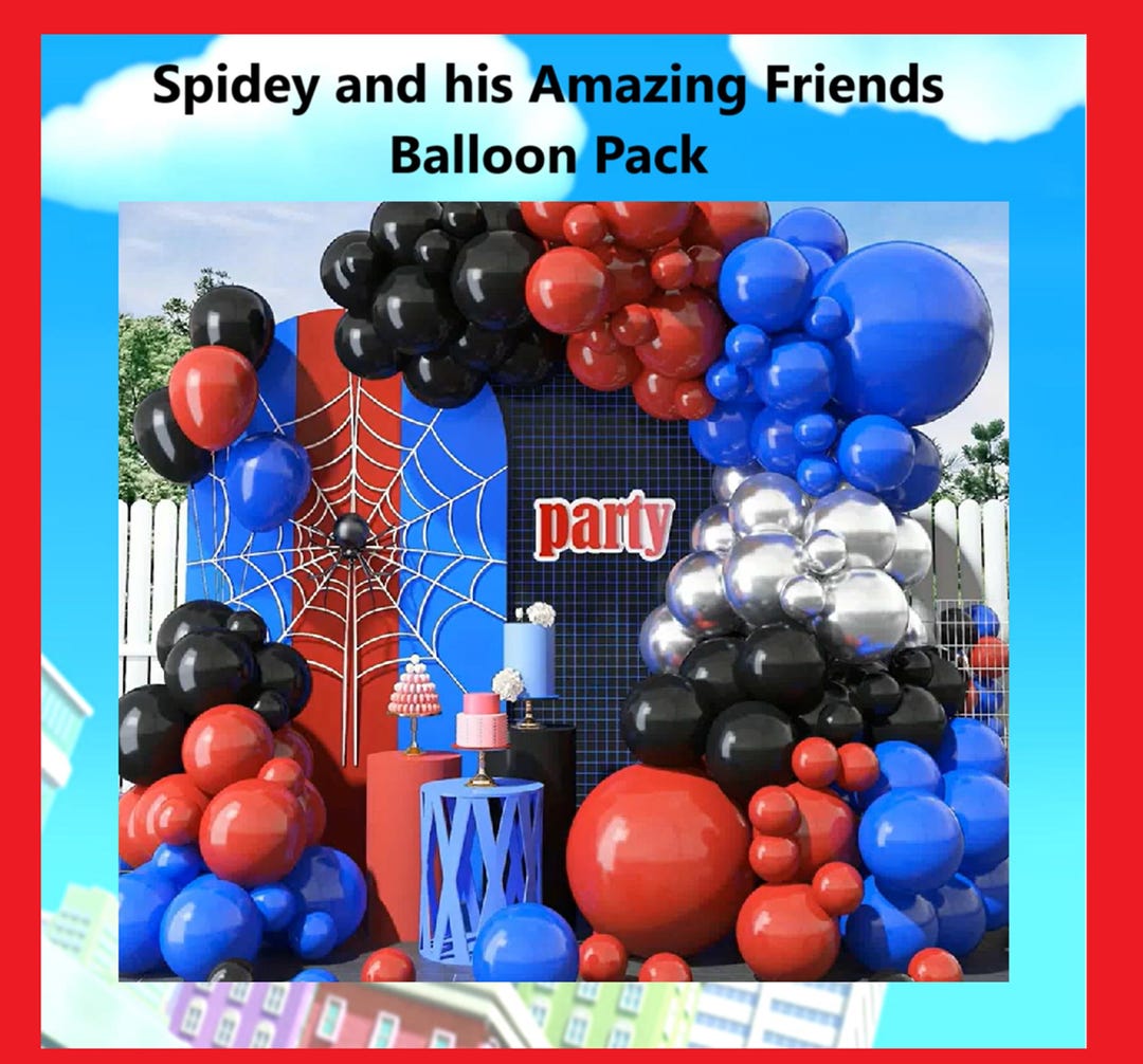 Adorable Spidey and His Amazing Friends Balloon Set ~ Inspired Spidey ...