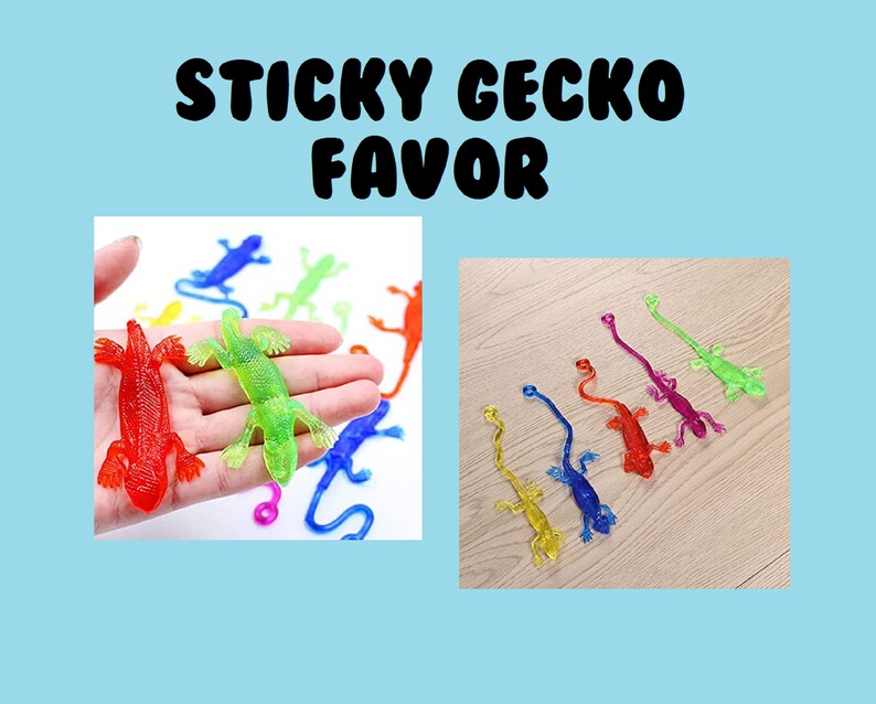 STICKY GECKO Favors Inspired Bluey Favors Sticky Gecko - Etsy