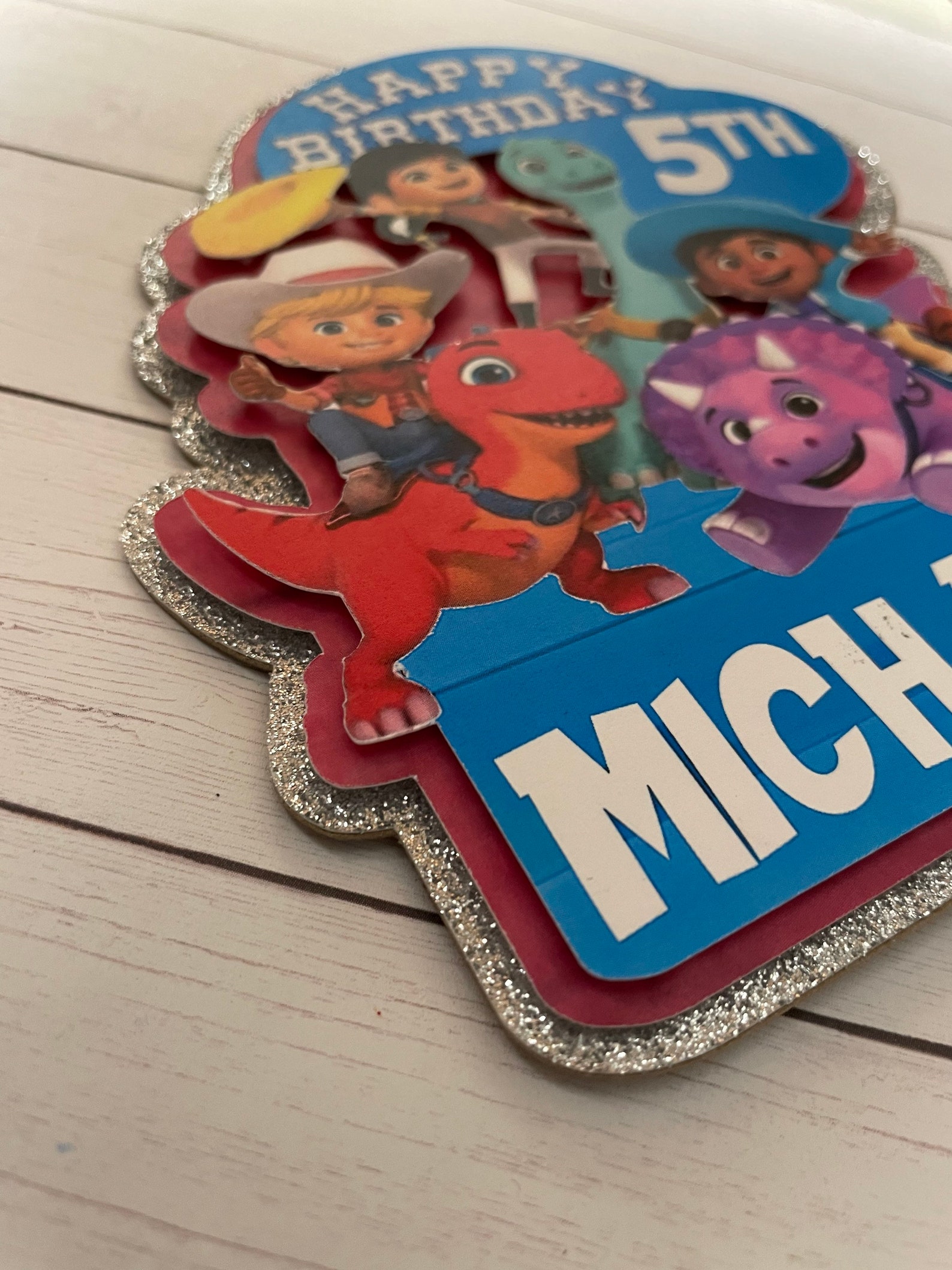 Personalized Dino Ranch Cake Topper Cake Topper Dino Ranch - Etsy.de