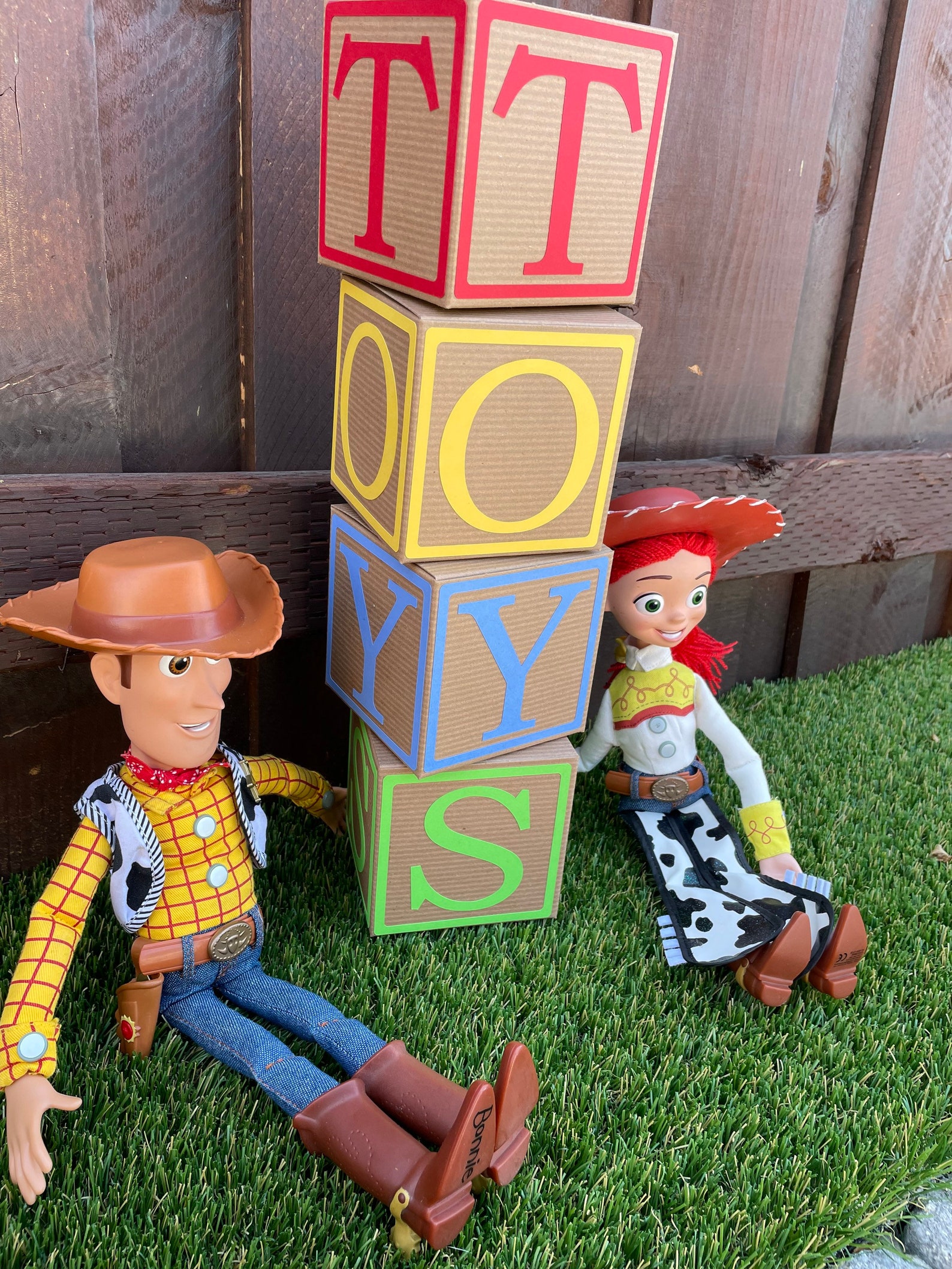 4 X 4 X 4 Toy Story Alphabet Block Custom - Etsy