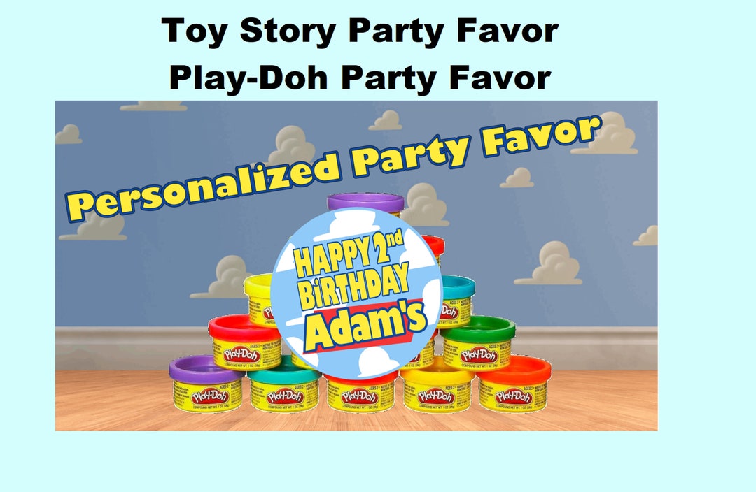 Personalized Toy Story Play-doh ~ Play Doh Favor ~ Party Favors ~ Boy ...