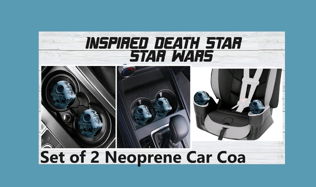 Car Coasters ~ Inspired Death Star ~ Star Wars ~ Set of 2 Neoprene Car ...
