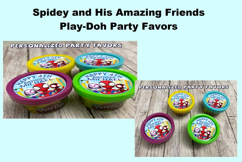 Personalized Spidey and His Amazing Friends Play-doh Play - Etsy