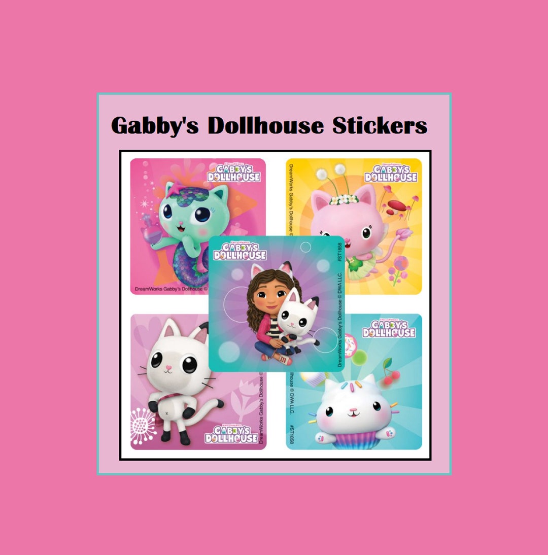 Gabby's Dollhouse Stickers ~ Gabby's Dollhouse Favors ~ Gabby's ...
