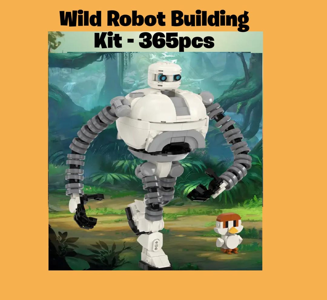 Roz & Bright Bill Wild Robot Building Kit - 365pcs STEM Toy With ...