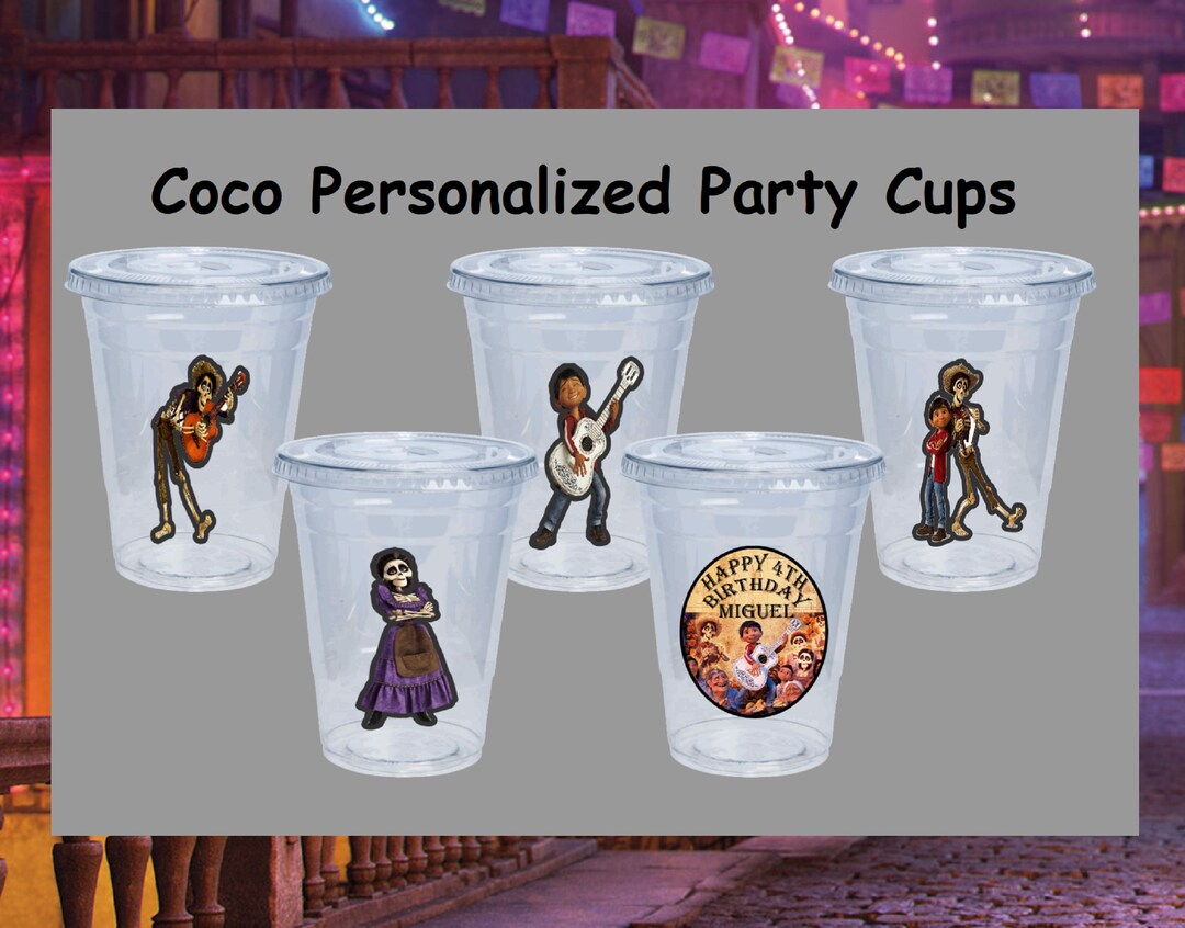 Personalized Coco Party Cups ~ Party Cups ~ Coco ~ Favors ~ Plastic ...