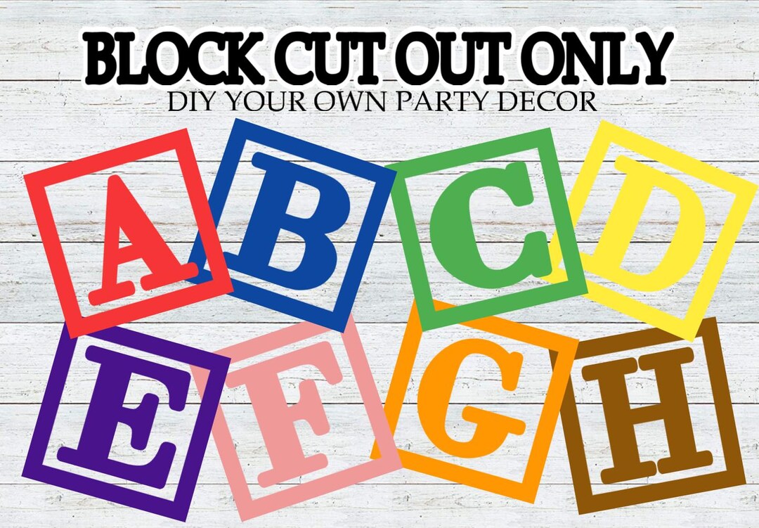 Create Your Own Party Decor Blocks ~ Custom ~ Baby Shower Décor ...