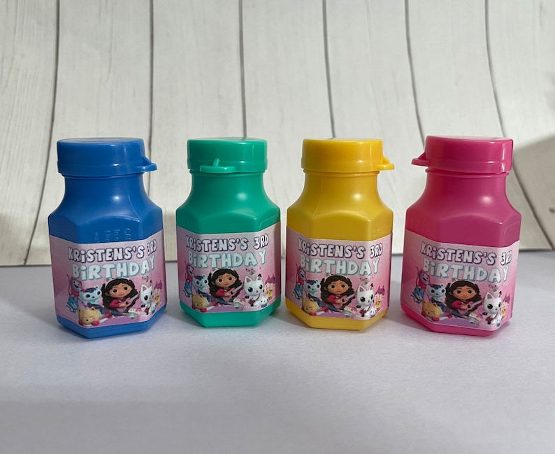 Personalized Gabby's Dollhouse Mini Bubbles Bubbles - Etsy