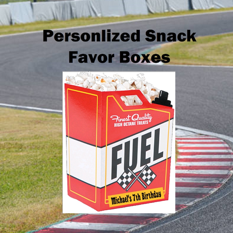 Race Car Snack Box - Etsy