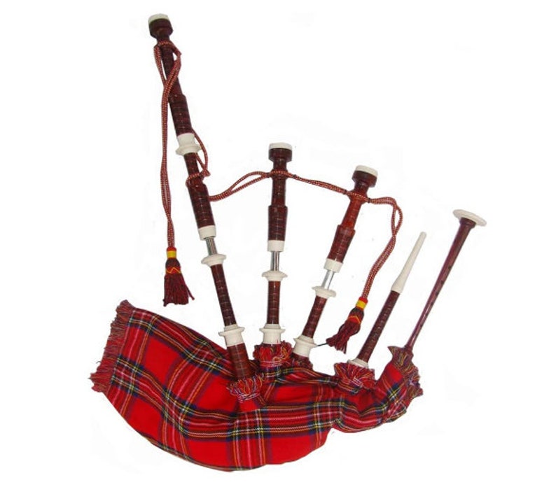 Scottish Full Size Bagpipe Sheesham Wood Black Red or Natural - Etsy