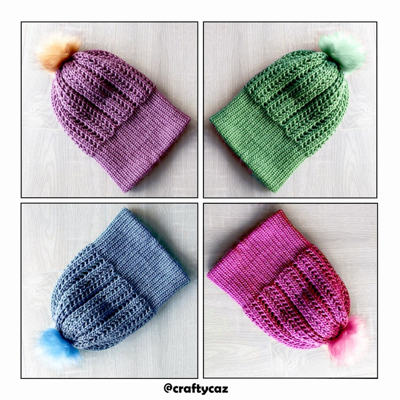 Trailing Ivy "twin" Beanie Pattern for Circular Knitting Machines PDF ...