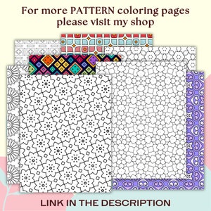 Large Bold Pattern Coloring Pages, Relaxing Coloring Pages With ...