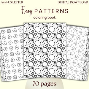 Bold and Easy Pattern Coloring Pages, Reapeting Pattern Coloring Pages ...