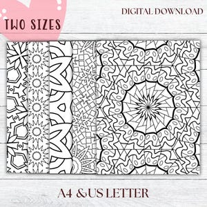 Large Bold Pattern Coloring Pages, Relaxing Coloring Pages With ...