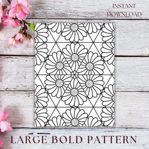Large Bold Pattern Coloring Pages, Relaxing Coloring Pages With ...