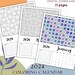 2024 Coloring Calendar, Printable 2024 Calendar Coloring Pages - Etsy