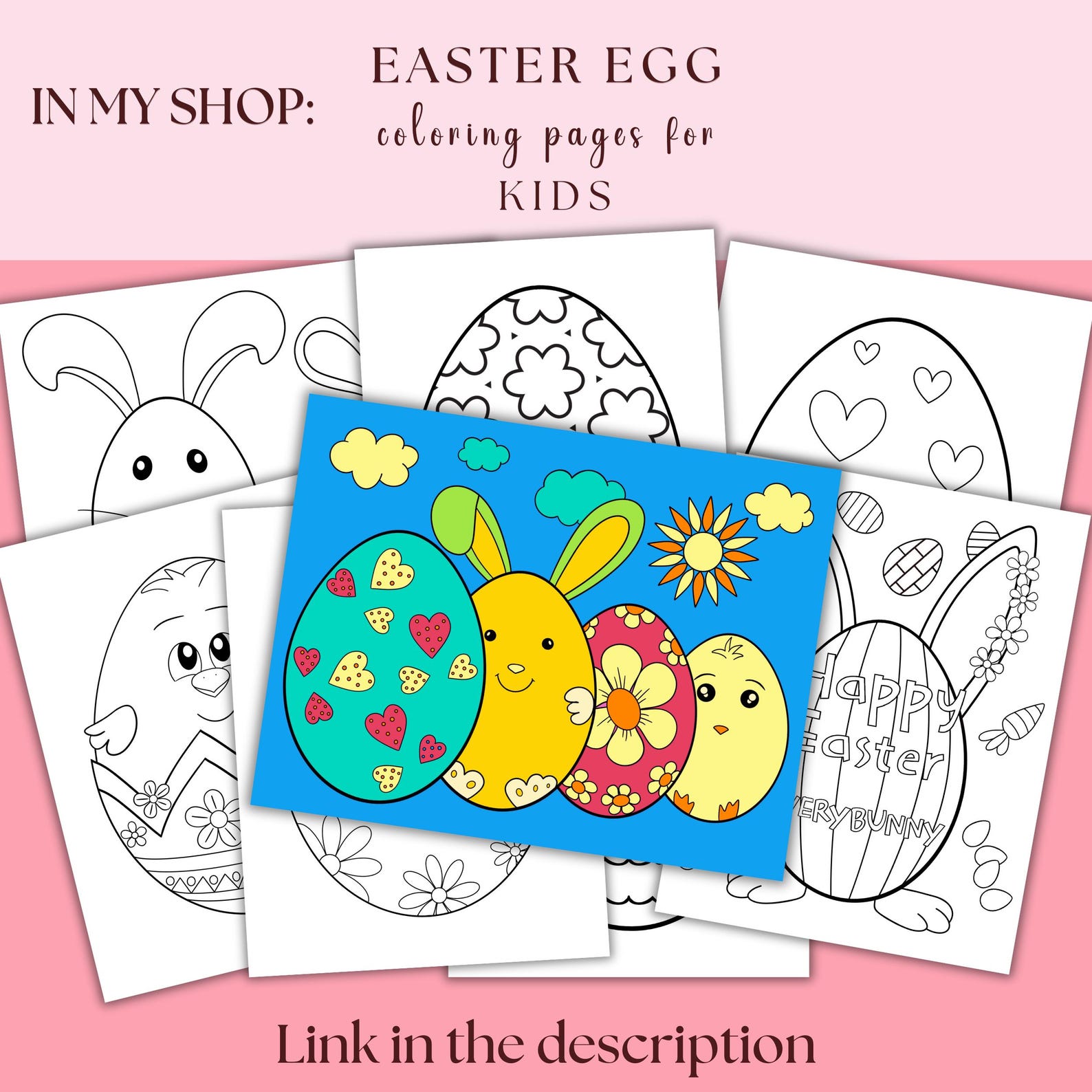 Hand-drawn Easter Egg Pattern Coloring Pages, 30 Unique Designs (PDF ...