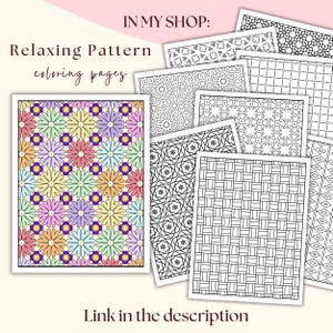 Mosaic Tiles Coloring Pages, Floral & Geometric Pattern Tiles Coloring ...