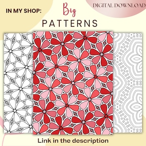 Bold and Easy Pattern Coloring Pages, Reapeting Pattern Coloring Pages ...
