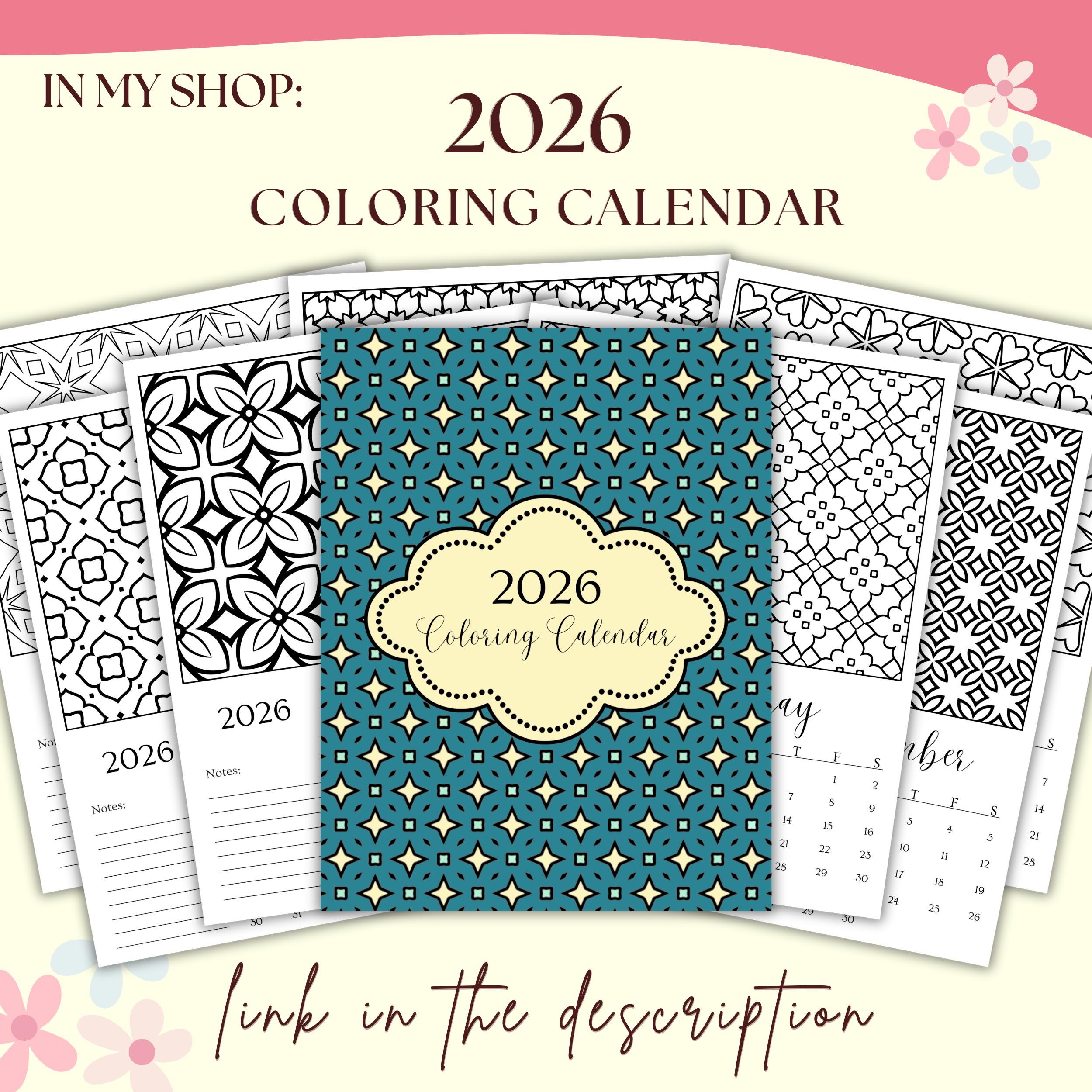 Geometric Floral Tiles Coloring Pages, Relaxing Patterns Intricate ...