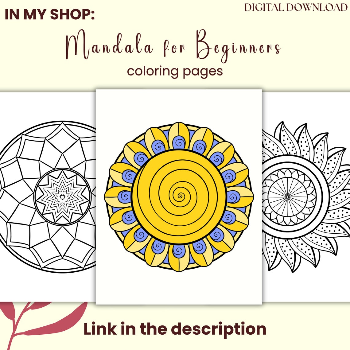 Bold and Easy Pattern Coloring Pages for Kids and Beginners, Geometric ...