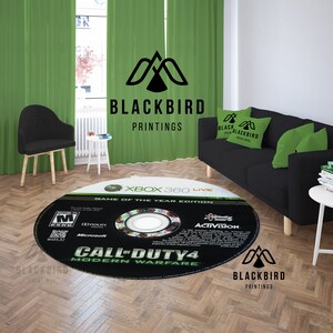 Modern Warfare 4 Rug, COD Rug, MW4 Rug, Call of Duty Rug, PS2 Rug, CD ...
